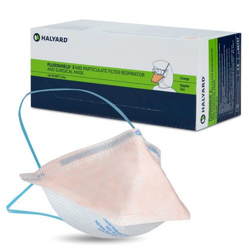 46827 HALYARD FLUIDSHIELD LVL 3 SMALL 95 SURGICAL MASK BX-35 | Safety ...